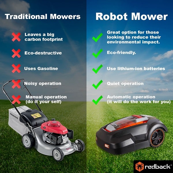 How a Robot Mower is Better for the Environment - Redback Tools
